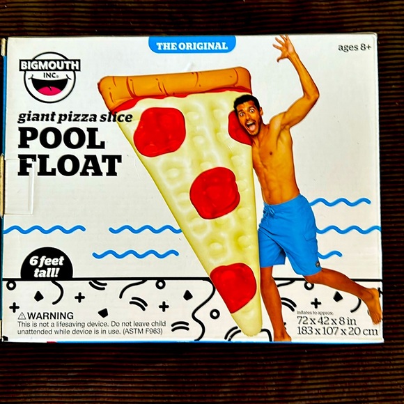 Bigmouth Inc | Toys | New Bigmouth Inc Giant Pizza Slice Pool Float ...